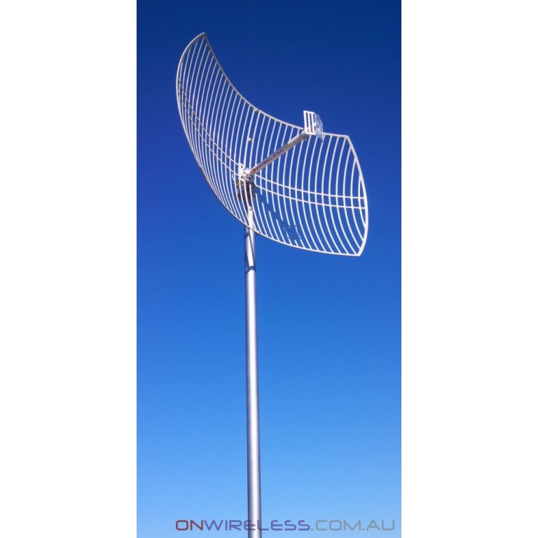 24dBi 2400MHz Parabolic Grid WiFi Antenna - OnWireless