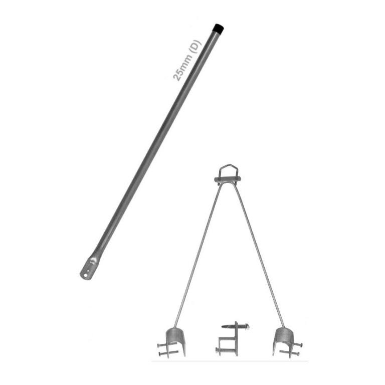 Stramit Roof Mast with Stay Bars - OnWireless