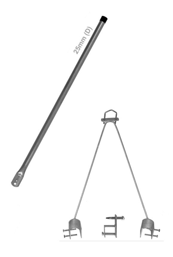 Stramit Roof Mast with Stay Bars - OnWireless